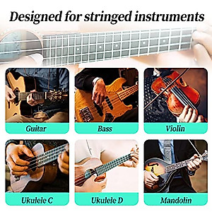 Guitar Tuner and Guitar Capo, Clip-On Tuner with Rosewood Color Capo for Acoustic Electric Guitar Bass Ukulele