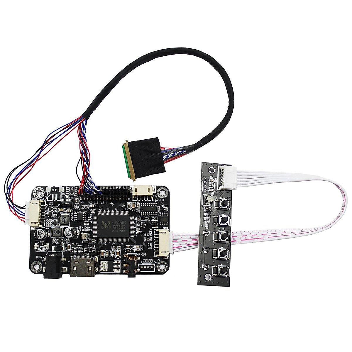 HDMI Controller Board LVDS 40 Pin for 10.1" 1024x600 LTN101NT02 B101AW03 N101L6 LP101WSA BT101IW03 CLAA101BN01 HSD101PFW2 LP101WH2 N101BFE B101AW06 LCD Screen