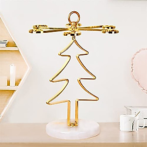 YFQHDD Wine Glass Rack,Christmas Tree Countertop Wine Glass Holder, Elegant Freestanding Tabletop Stemware Storage Rack/Wine Glass Stan