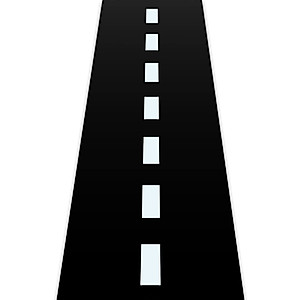 Racetrack Floor Running Black Racer Party Decoration Mat Road Table Runner Long Racetrack Tablecloth Drag for Party (Fresh Style,32 ft x 2 ft)