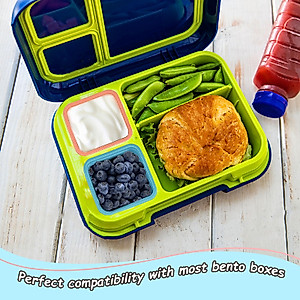 AVAIDave Leakproof Dips Container,4oz Silicone Salad Dressing Container Dipping Sauce Container Compatible with Bento Lunch Box, Snack Condiment Container Dipping Sauce Cups with Lids,2 pcs