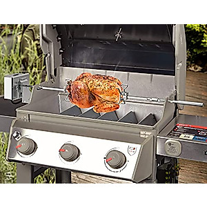 onlyfire Stainless Steel Rotisserie Kit Fits for Weber 7659 Spirit and Spirit II 200/300 Series Gas Grill