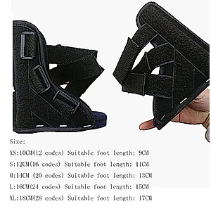 Kids AFO Drop Foot Splint, Toddler Strephenopodia Splint for Foot Drop, Plantar Fasciitis & Achilles Tendonitis, Ankle Foot Brace Night Splint for Right or Left Foot. (Large)