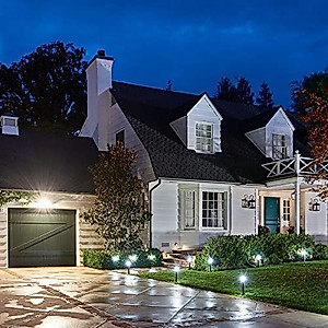 Explux 250 Watt Equivalent PAR38 LED Flood Light Bulbs, Super Bright 3300 Lumens, Dimmable, Full-glass Outdoor Waterproof & Anti-Ageing, 5000K Daylight Spotlight, 2-Pack