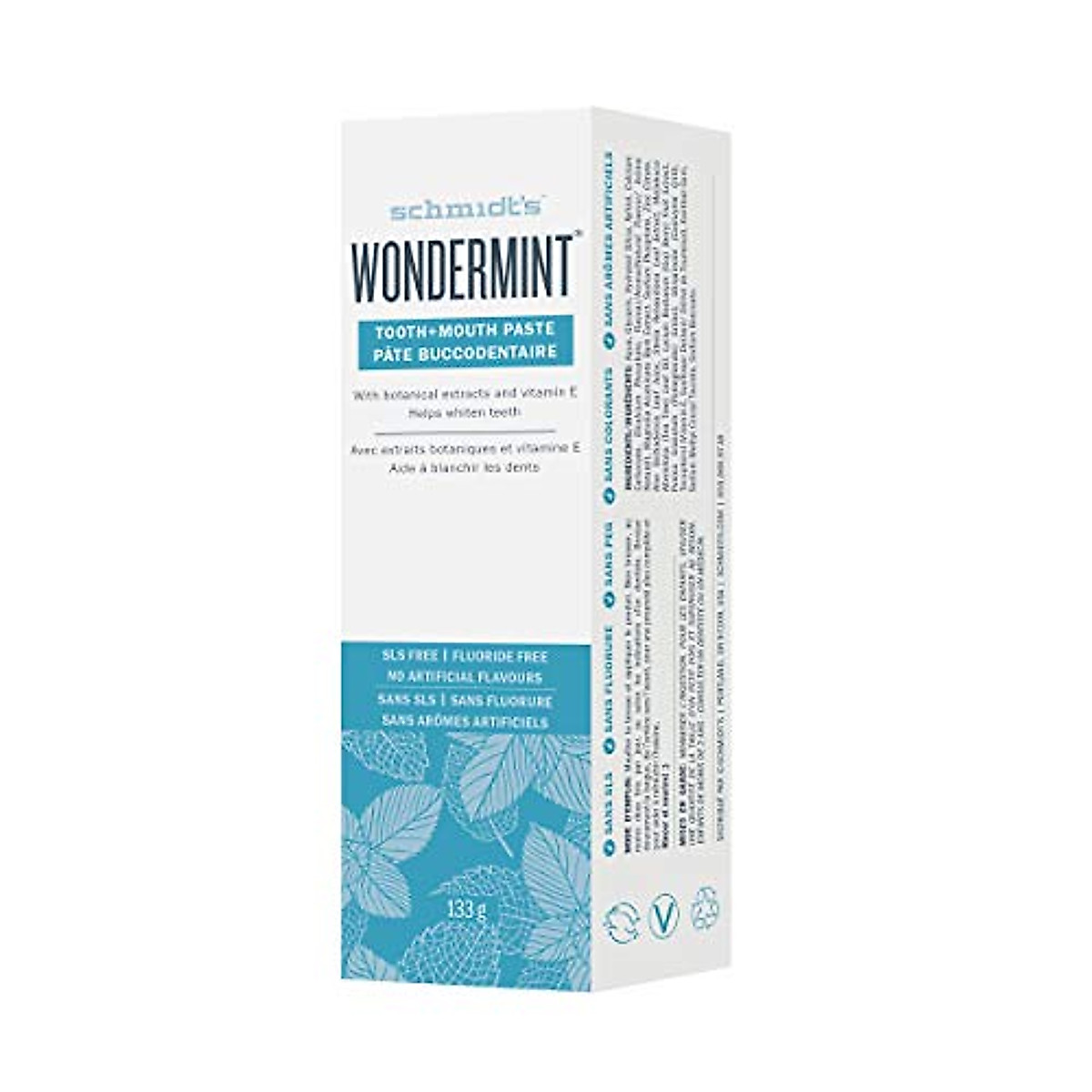 Schmidt's Wondermint Toothpaste, 4.70 oz