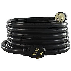 Conntek 1450SS2-15 50 Amp Temp Power Generator Cord, 15 Feet, Black