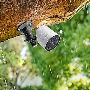 UYODM 2 Pack Wall Mount Holder for SimpliSafe Outdoor Security Camera, 360°Rotation Security Bracket with 1/4 Screw Thread, Camera Not Included (Black)