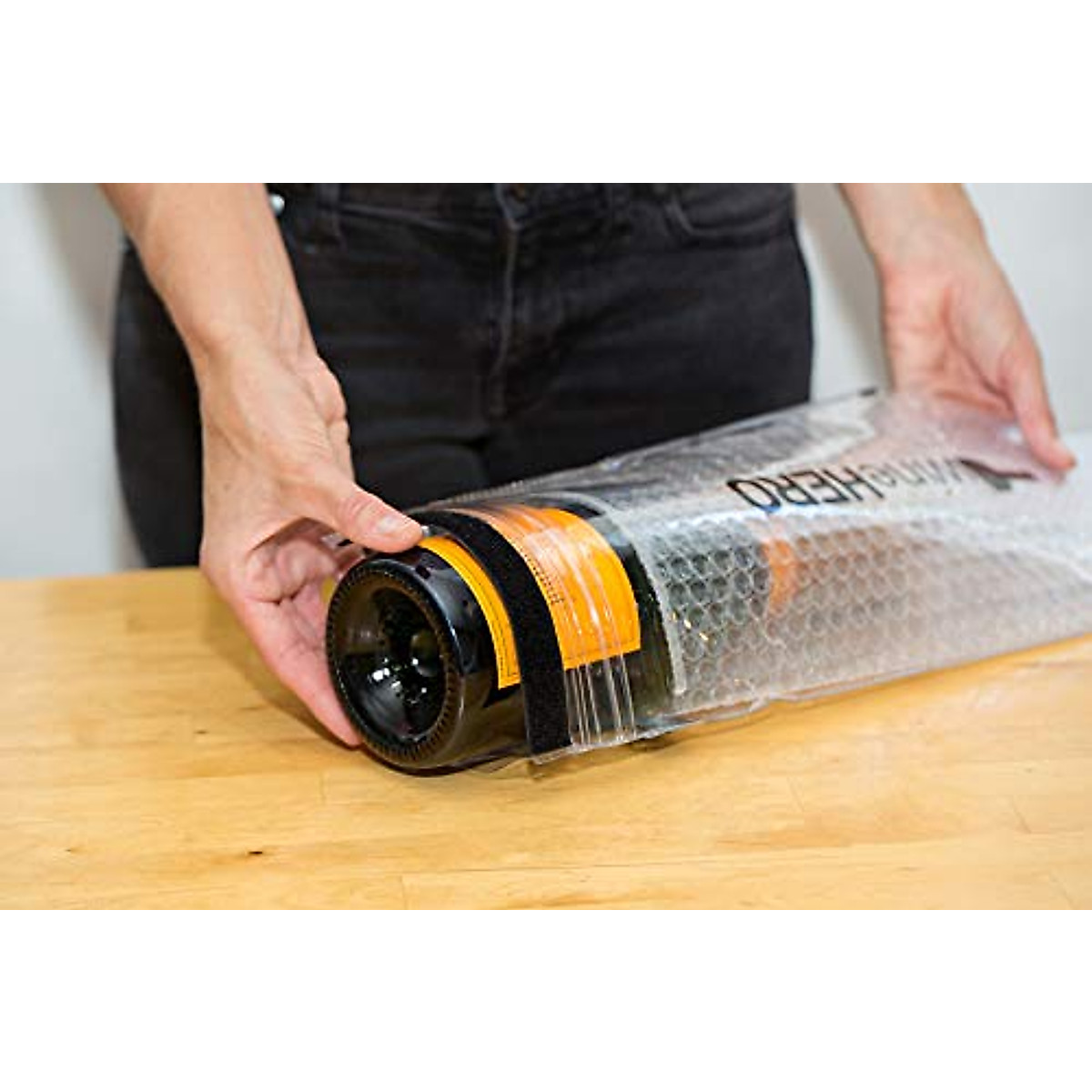 WineHero - 6 Pack Reusable Leak Proof Bottle Protector Bag for Travel Pack in Airplane Checked Baggage, Luggage, or Suitcase - Good for Cruise Travel - Wine Travel Accessory