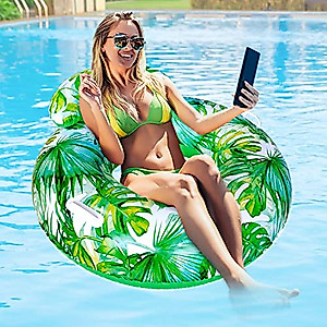Inflatable Pool Float,Lake Float,Air Sofa Floating Chair,Ideal for Adults and Children for Water Parties and Water Recreation,with Very deep Drink Holders