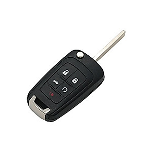 SEGADEN Remote Flip Key Shell Compatible with Chevrolet Buick GMC 5 Button Keyless Entry Remote Key Case Fob PG660D