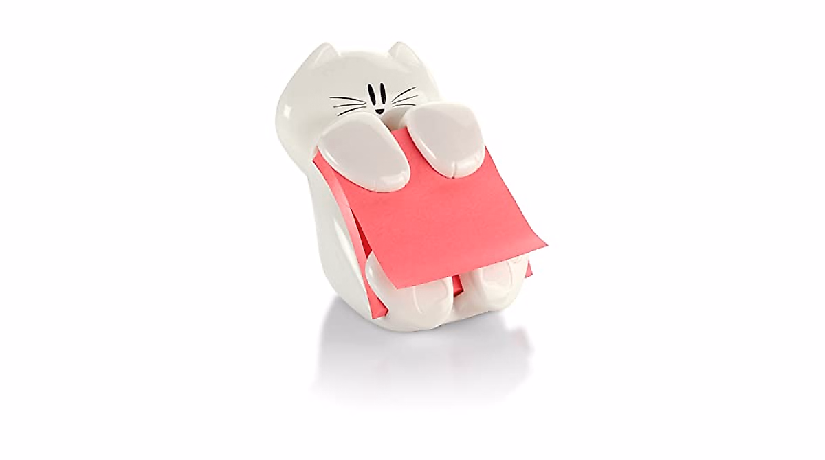 Get Organized with the Cute Post-it Cat Pop-up Note Dispenser