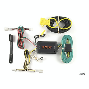 CURT 56074 Vehicle-Side Custom 4-Pin Trailer Wiring Harness, Fits Select Infiniti FX35, FX37, FX50, QX70 , Black