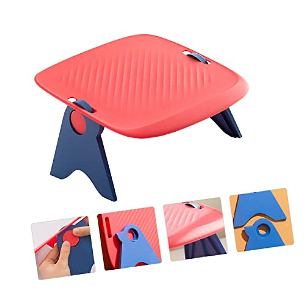 Alipis Shoe Shelf 1 PC Novel Rack Shoes Creative Storage Space-Saving Shoe Clo Red Plastic Organizer Shelf Stand No Blue Racks Organization Space Slots Thickened Holder Stacker Require Shoe Cabinet