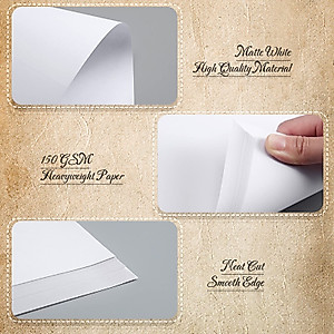 1000 Sheets Perforated Paper for Statements Invoices Gift Certificates Coupons 8-1/2" x 11" Letter Size Perforated Paper 20 lb 75 GSM 2 Horizontal Perfs 3 2/3" and 7 1/3" from Bottom