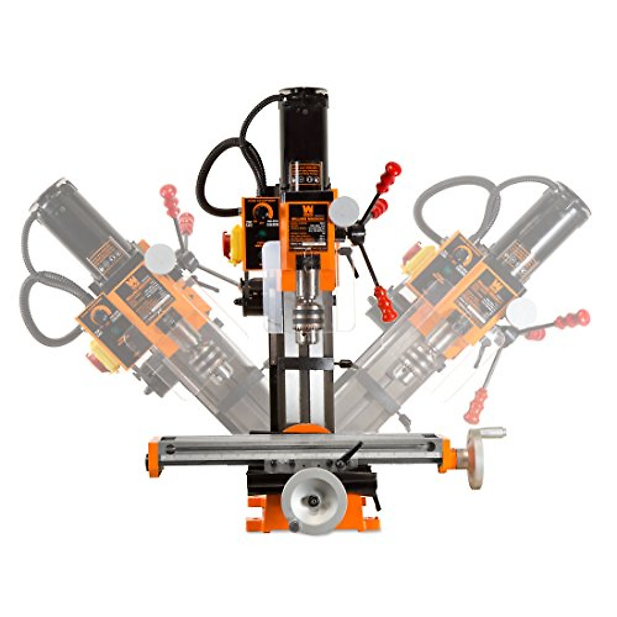WEN 33013 4.5A Variable Speed Single Phase Compact Benchtop Milling Machine with R8 Taper