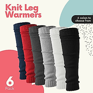 Debra Weitzner Women Leg Warmers Knitted Assorted Boot Socks Winter 6 Pairs