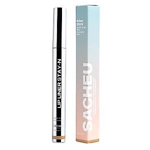 Sacheu Lip Liner Stay-N - Peel Off Lip Liner Tattoo, Peel Off Lip Stain, Long Lasting Lip Stain Peel Off, Infused with Hyaluronic Acid & Vitamin E, MUAH-ve