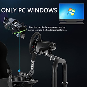 Anman G920 USB Handbrake,14-bit Progressive Handbrake with Clamp for PC Windows Racing Games Logitech G920/G923 Thrustmaster Peripherals/Dirt Rally