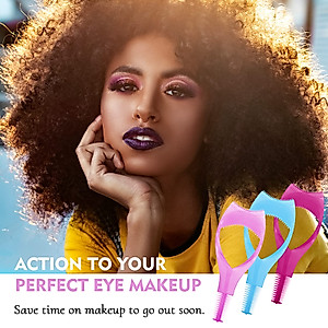 3 IN 1 Eyelash Tool Lash Buddy, Mascara Guard & Eyelash Brush Tool & False Lashes Helper, Lash Mascara Shield Applicator Guard Comb Protector Eyelid for Lashes Natural Look Make Up | 3-Pack