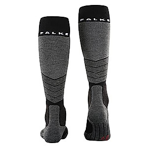 FALKE Men Standard SK2 Wool M KH, Black (Black-Mix 3010), 10.5-11.5