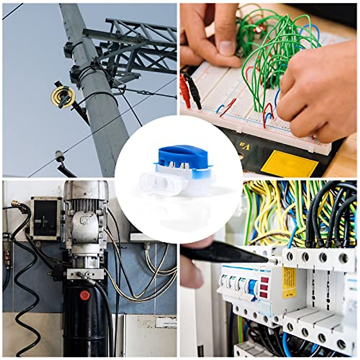 AIEX 20pcs Waterproof Cable Connectors Electrical, Resin Filled Robotic Lawn Mower Wire Cable Connector for Outdoor Garden Irrigation Machines Applications