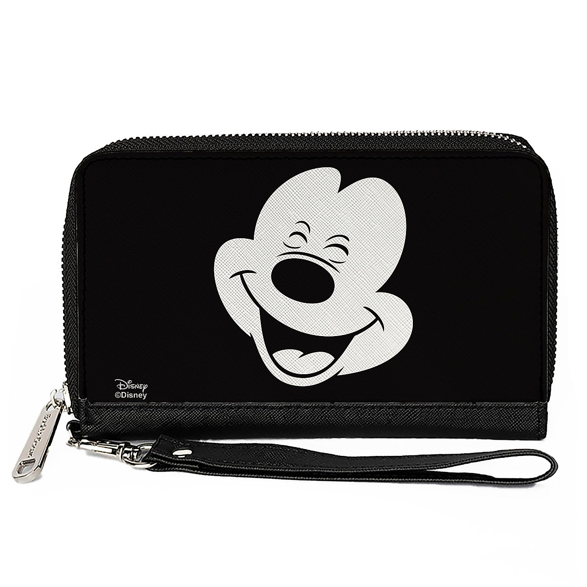 Buckle-Down Women's PU Zip Around Wallet Rectangle-Mickey Mouse, 7.5"x4.5"
