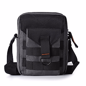 Small Crossbody Bag for Men,Mini Shoulder Bag Mini Messenger Bag for Cell Phone,Neck Pouch Bag Passport Wallet