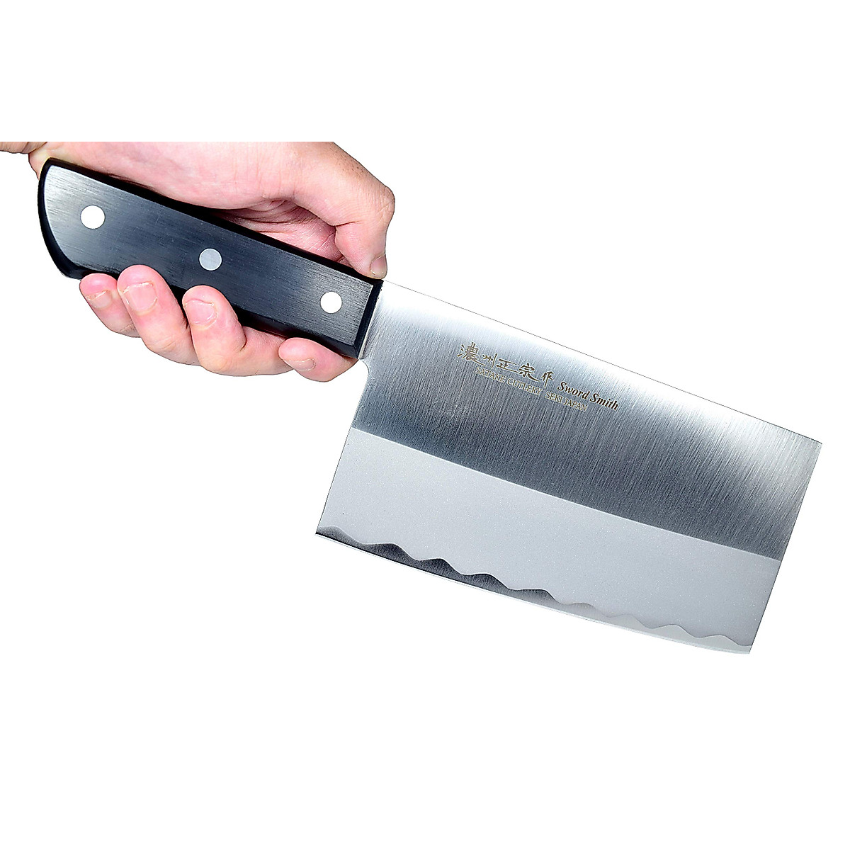 Seki Japan MASAMUNE, Japanese Meat Vegetable Cleaver, Stainless Steel Professional Butcher Knife, POM Handle, 7.1 inch (180mm)