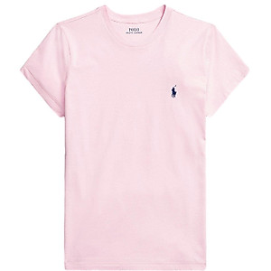 Polo Ralph Lauren Womens Crew Neck Jersey T-Shirt (X-Large, LitePink)