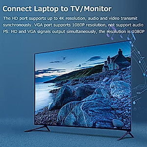 Multifunctional 4-in-1 Type-C Hub Type-C Converter Aluminum Alloy Shell up to 4K Resolution +VGA+USB3.0+PD Charging Ports