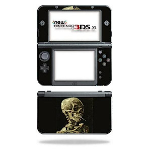 MightySkins Skin Compatible With Nintendo New 3DS XL (2015) - Skull With Cigarette | Protective, Durable, and Unique Vinyl Decal wrap cover | Easy To Apply, Remove, and Change Styles | Made in the USA