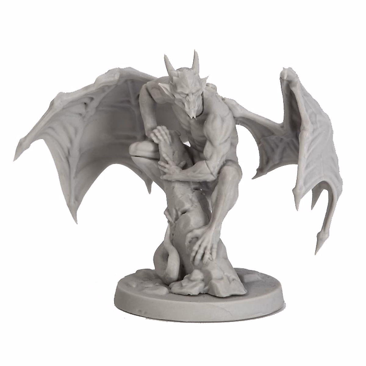 DUNGEON CRAFT Unpainted Miniatures, Compatible with DND, RPG, Tabletop Games, Roleplaying Figures for Your Next Dungeons & Dragons Quest, Mini Gaming Action Figures (The Shadewood Gargoyle)