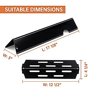 OTAMECE Flavorizer Bars and Heat Deflectors Replacement for Weber Genesis II (3+5 Genesis II)