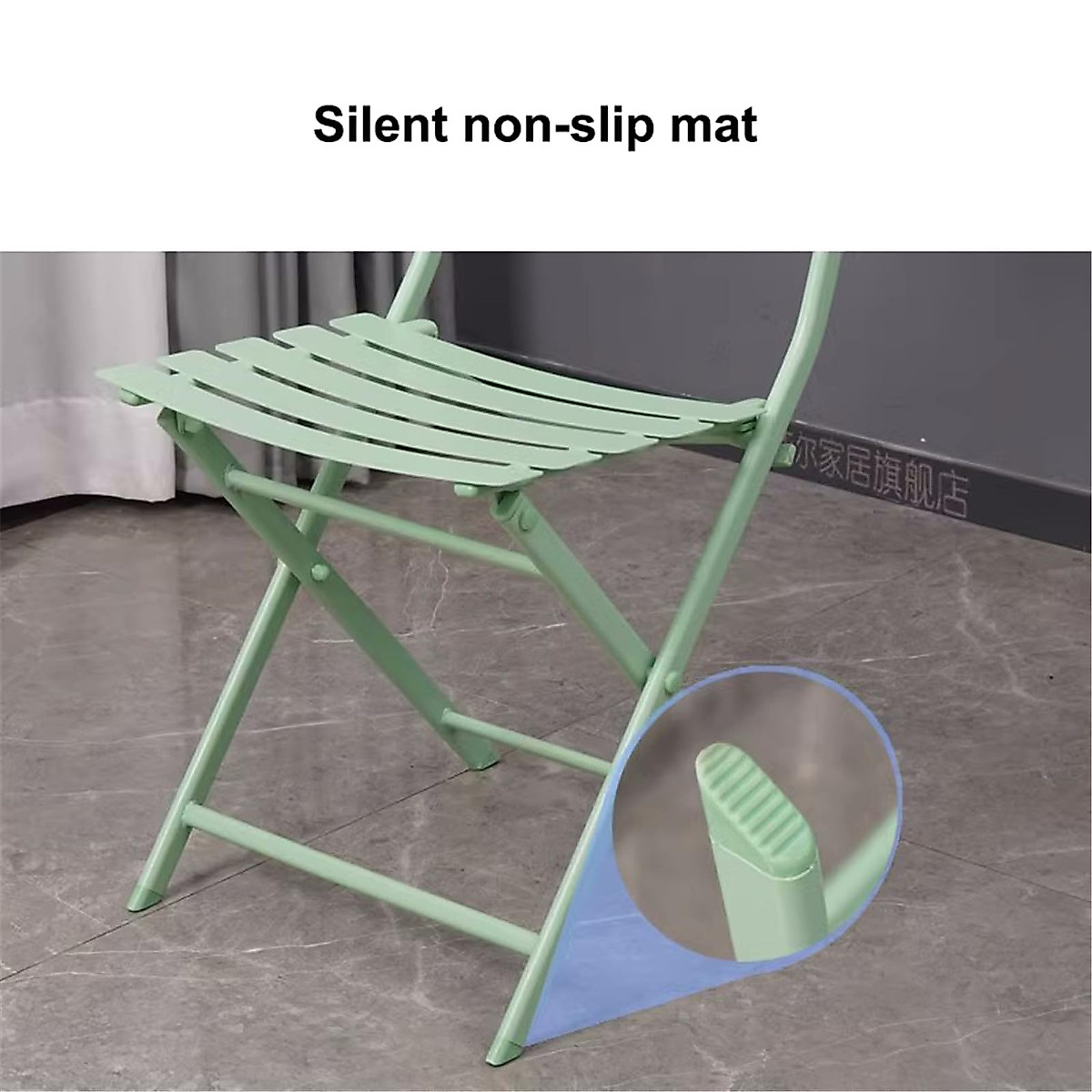 JHKZUDG 3-Piece Folding Patio Bistro Set,Foldable Outdoor Patio Furniture Sets,with Folding Table and Folding Two Chairs, for Garden, Backyard, Pool, Lawn, Porch, Balcony,Pink