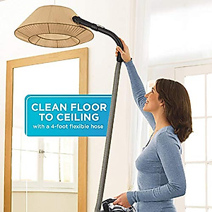 BLACK+DECKER 20V MAX* Flex Cordless Stick Vacuum with Floor Head and Pet Hair Brush (BDH2020FL), Black, Grey