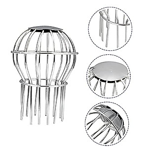 OSALADI Gutter Cleaner 4 Pcs Floor Drain Cover Sink Filter Escurreplatos para Fregadero Net Cover Gutter Cleaning Tools Roof Strainers Cover Stainless Roof Filter Caps Dome