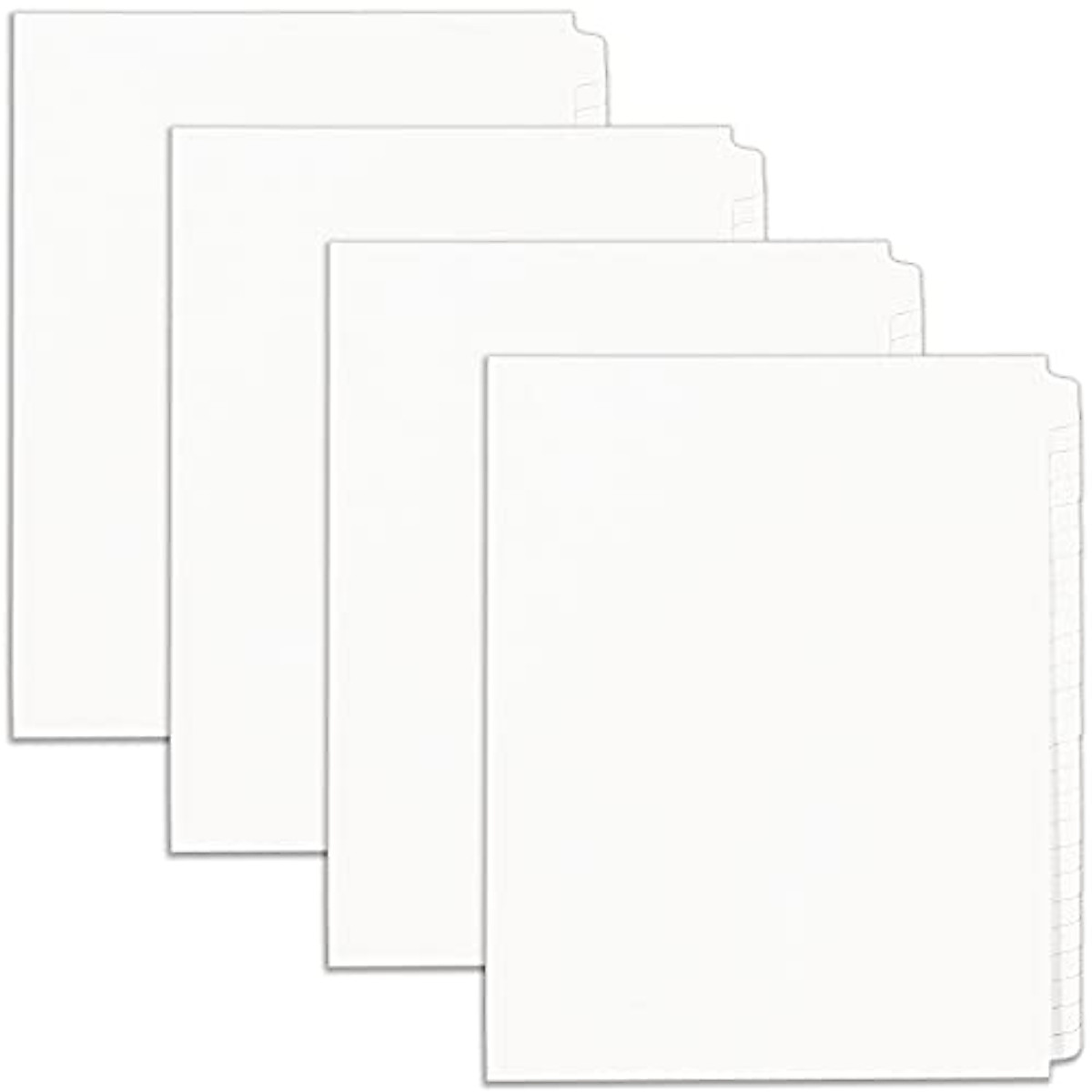 Avery Legal Exhibit Binder Dividers, 25 Blank Side Tabs, Unpunched Letter Size, 1 Set Collated, 4 Packs (11912)