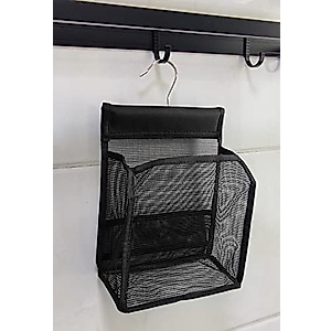 Phying Hanging Mesh Bath Baskets Organizer Storage Shower Caddy College with Hooks for College Dorm Rooms, Gym, Swimming and Travel (1)