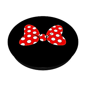 Popular Red and White Polka Dot Bow PopSockets Swappable PopGrip