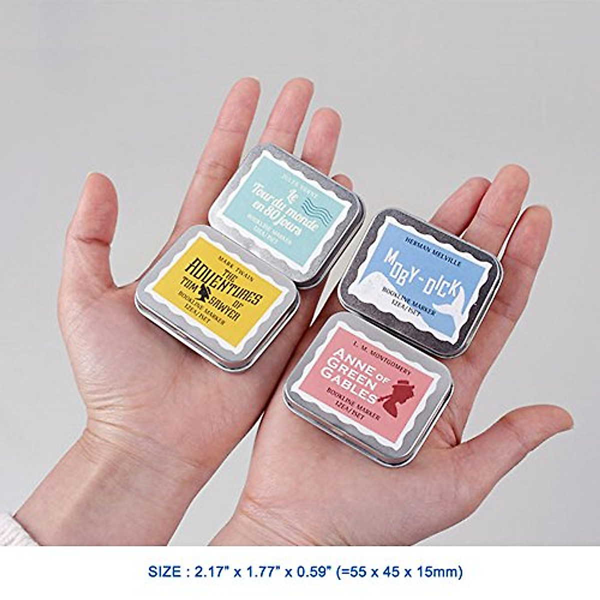 Bookfriends Multi-Purpose Bookmarks Book Line Marker Paper Clip Le Tour du Monde en 80 jours Set of 12