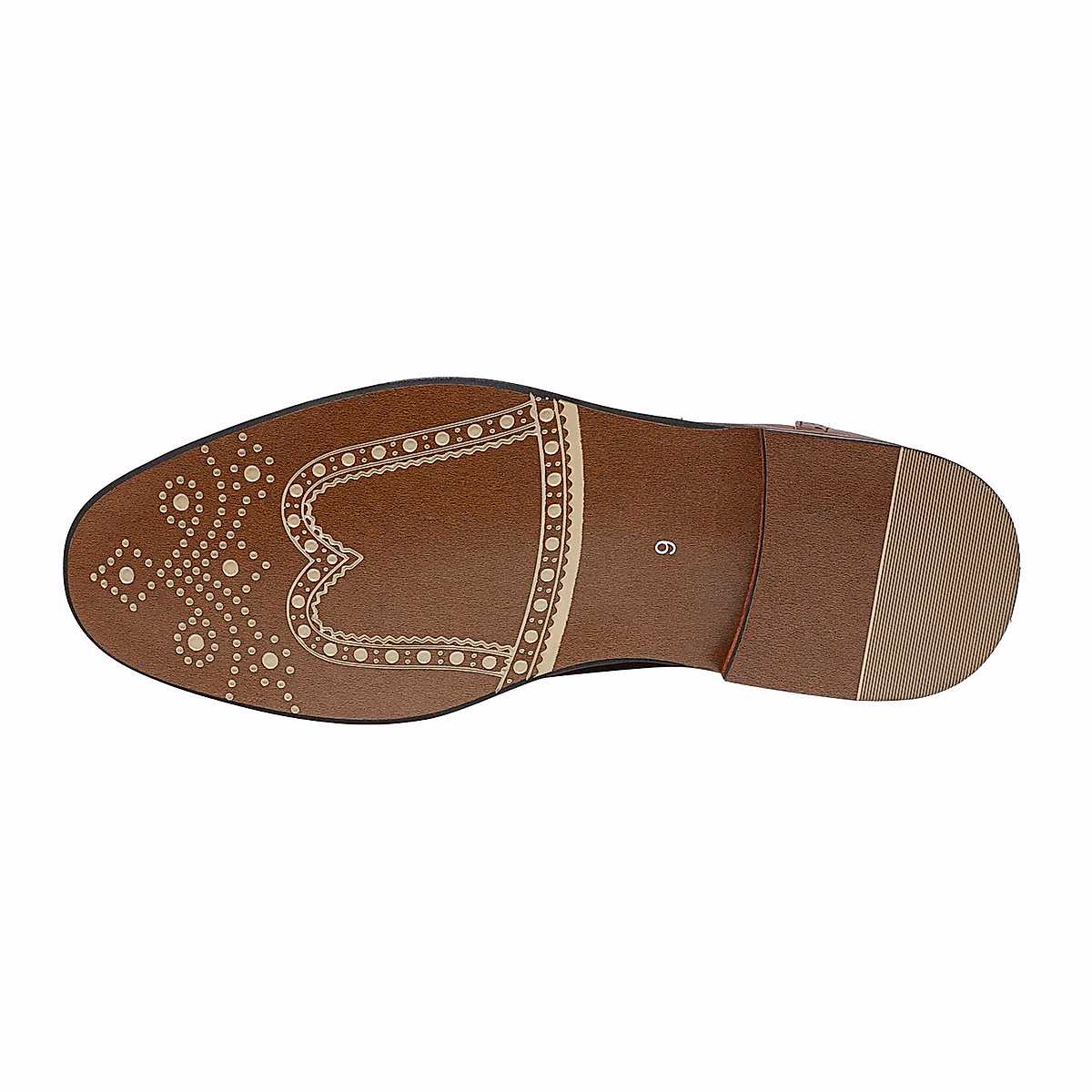 DREAM PAIRS MODA ITALY PRINCE Men's Classic Modern Oxford Wingtip Lace Dress Shoes,PRINCEWIDE-3-BROWN,10 D(W) US