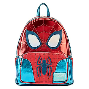 Loungefly Marvel Metallic Spider-Man Cosplay Mini Backpack
