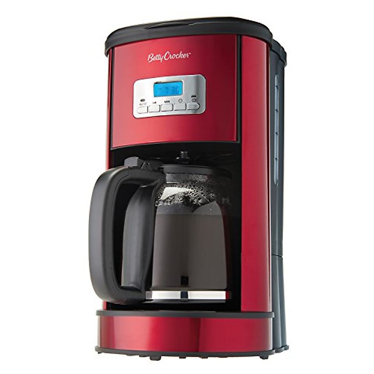 Betty Crocker BC-3736CMR 2 Digital 12-Cup Coffee Maker, Red