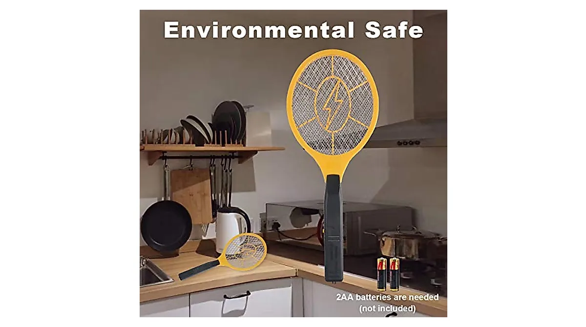 2 Pack Bug Zapper Electric Fly Swatter Zap Mosquito - Indoor Outdoor ...
