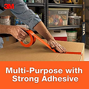 3M Multi-Use Colored Duct Tape, Orange with Strong Adhesive and Water-Resistant Backing, Multi-Surface 3M Duct Tape for Indoor and Outdoor Use, 1.88 Inches x 20 Yards, 1 Roll (3920-OR)