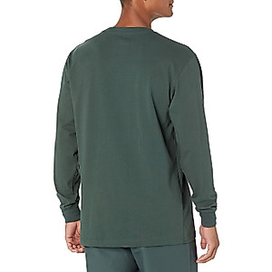 Dickies Men's Long Sleeve Heavyweight Crew Neck, Hunter Green, Large