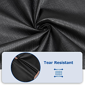 SunPatio Outdoor High Back Chair Covers, Waterproof Stackable Patio Chair Covers, All Weather Protection Patio Furniture Covers, 2 Pack -27" W x 30" D x 42" H, Black