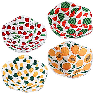 Healeved Microwave Set of 4 Hot Bowl Holders Microwave Microwave Safe Holder Bowl Holders for Hot Food Soup Bowl Cozy