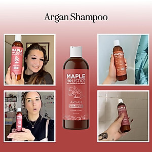 Argan Oil Shampoo for Dry Hair - Sulfate Free Shampoo for Damaged Hair and Frizz with Argan Oil for Hair - Volumizing Shampoo for Hair Shine and Volume Featuring Ultra Moisturizing Natural Oils
