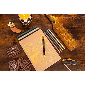 DesignWorks Ink Workplace Shenanigans Engraved Pencil Set Includes 6 Wooden Graphite Pencils with 2 Carpenter Pencils & 4 No. 2 Pencils with Erasers in a Boxed Set